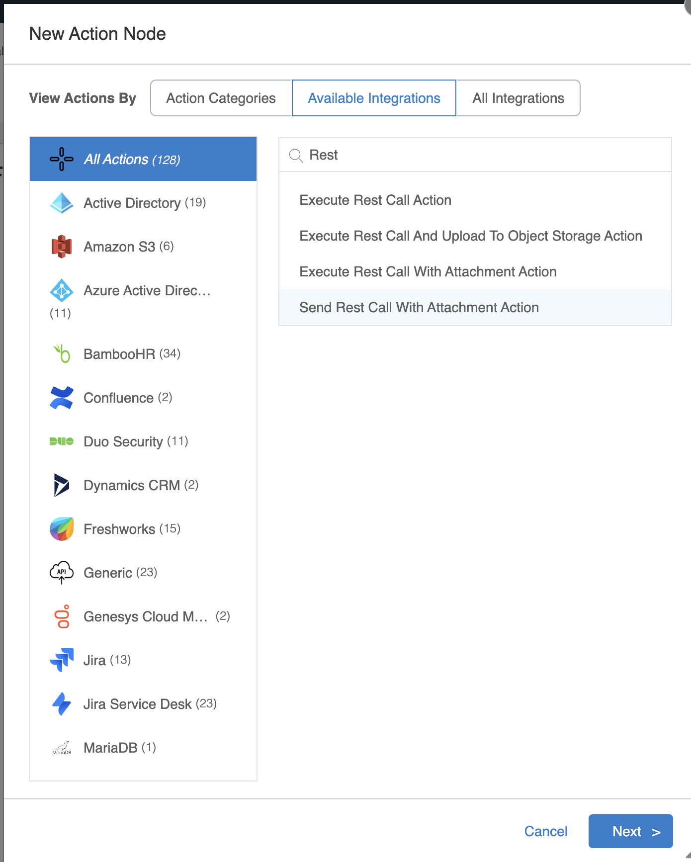 How to execute a REST API in a workflow? – Aisera - AI Service Management